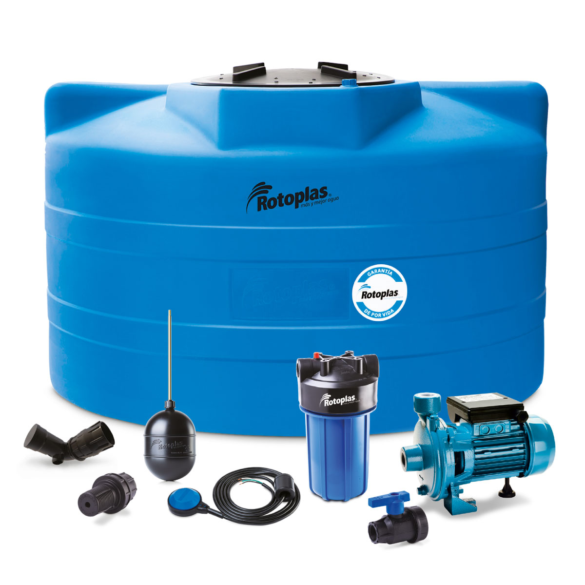 CISTERNA EQUIPADA 5000 LTS ROTOPLAS CON (BOMBA CENTRIFUGA FLOTADOR # 7 ...